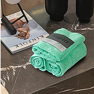 Alspin Cotton Bath Towels 6 Pack Cotton Towels,Teal Color ,24 x 48 Inches Towel for Pool, Spa, and Gym Lightweight and Highly Absorbent Swift Drying Towels