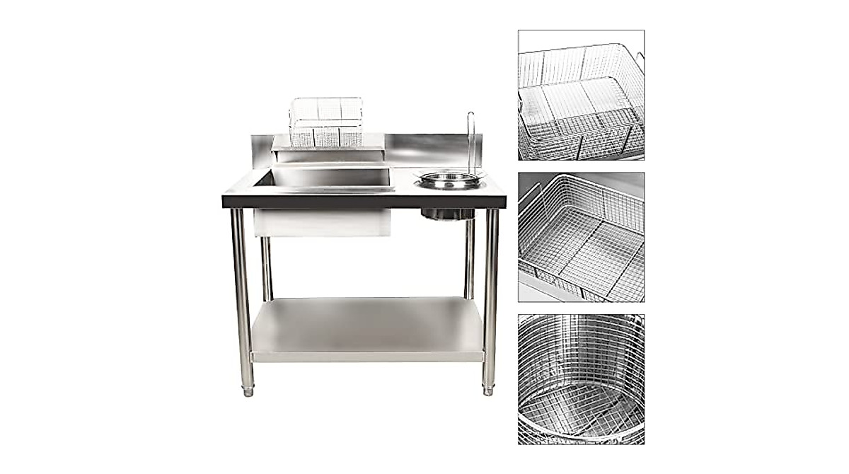 KOLHGNSE Breading Table for Fried Foods - Durable & Hygienic
