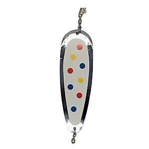 KOKOPROS Finished Kokanee Salmon Hyperglow Teardrop Fishing Flasher, 5-1/2" Length, Chrome 5 Pack