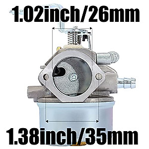 QAZAKY Carburetor Compatible with Coleman Powermate 4000W 5000W Generator Carb Sears Companion 5250 5500 Watts 919.329150 919.32721 919329150 91932721 Tecumseh 8HP 10HP HM100 LH318XA LH358EA LH358XA