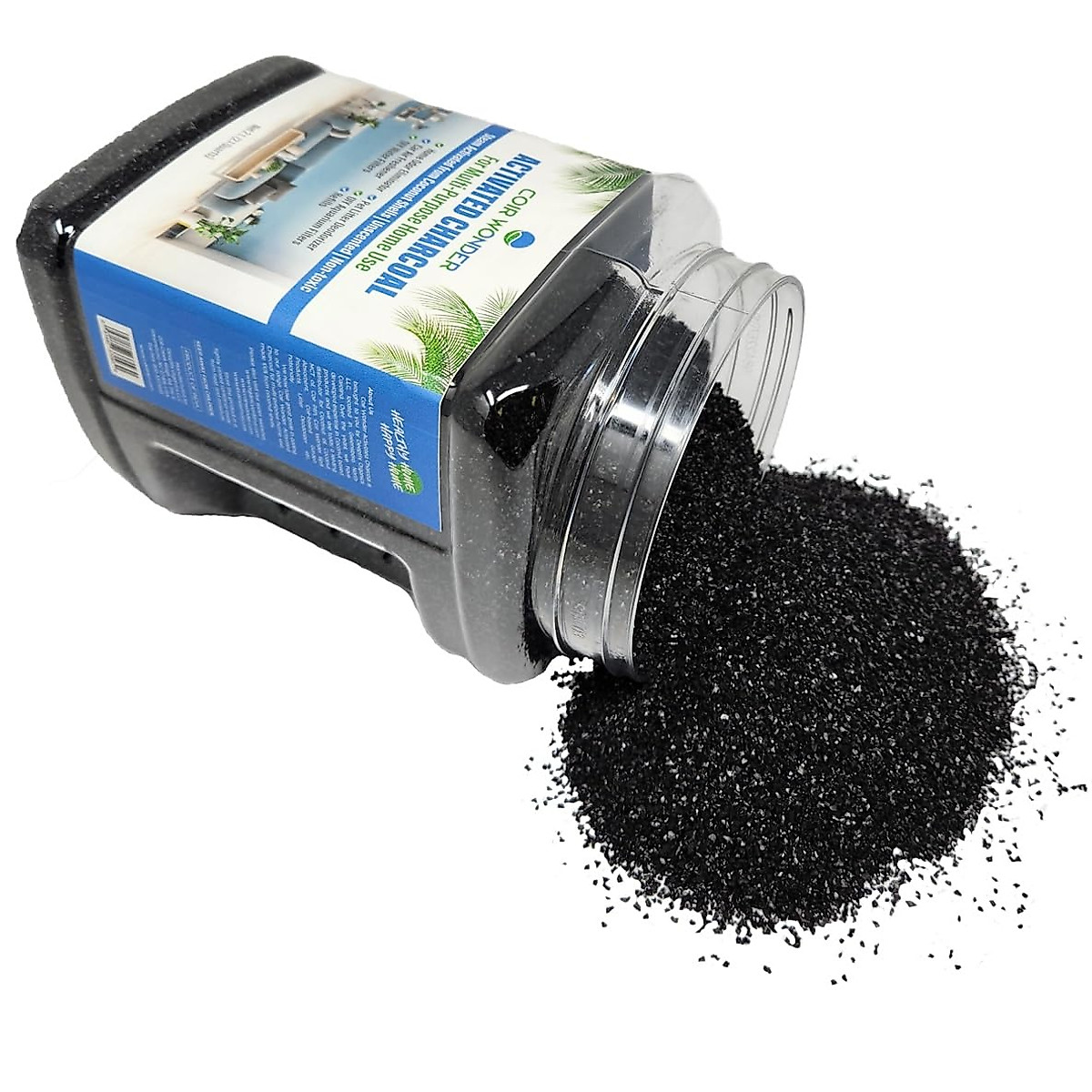 Coir Wonder Activated Charcoal Carbon – 2.2 Lb (1 Kg) – From Coconut Shell - Litter Box Odor Eliminator Deodorizer - Odor Absorber for Room Car Air Freshener Purifier – Water, Aquarium Filter Refill