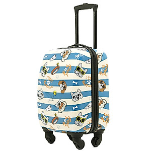 Travelers Club 5 Piece Kids' Luggage Set, Cool Dog