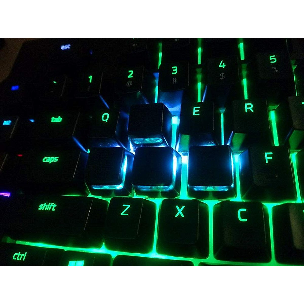 Handmade R4/ECS Keycap Resin Solid Wood Shine Through Backlit Key Cap OEM Profile for Cherry MX Mechanical Keyboard Gaming Replacement (Ebony)