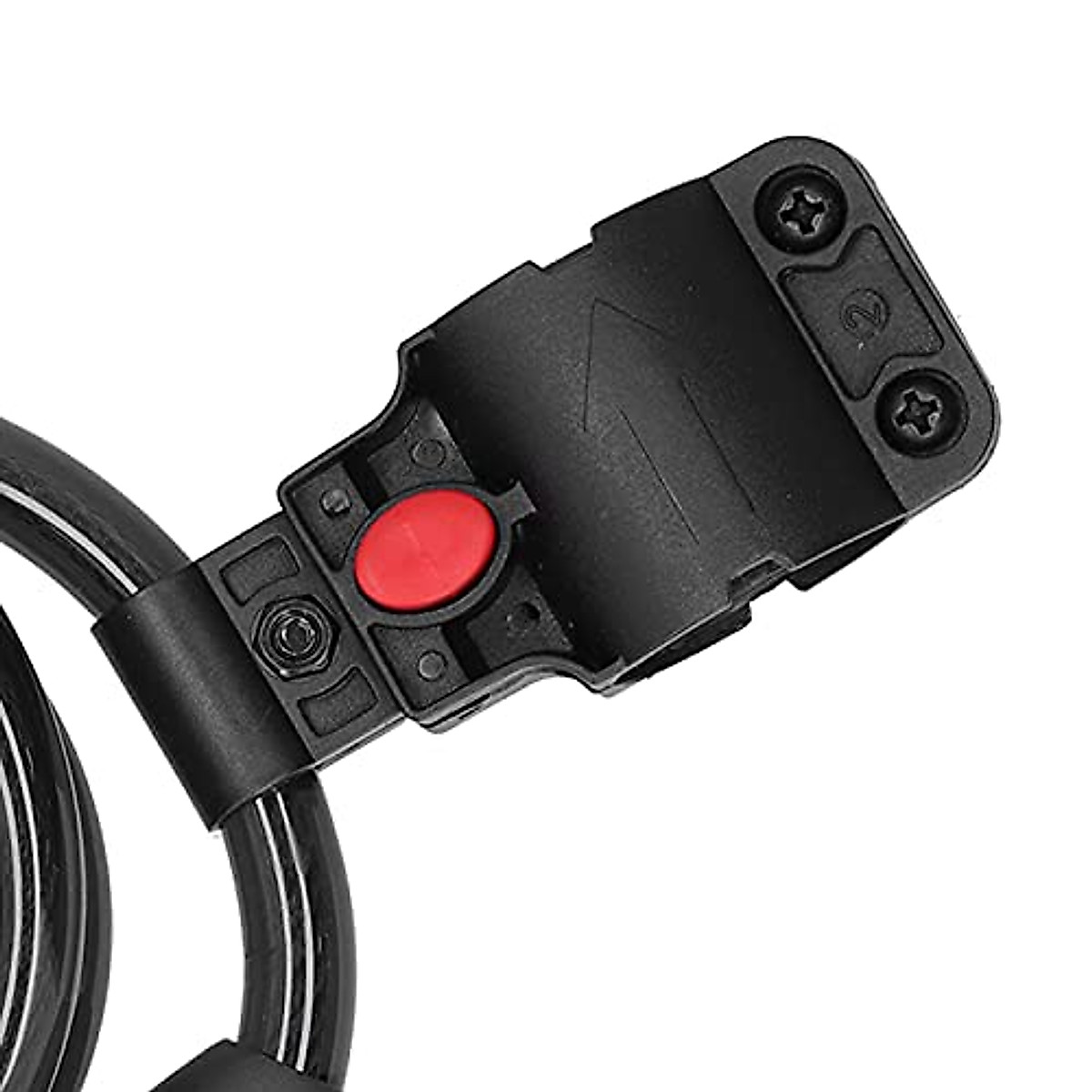 Shanrya USB Rechargeable Bicycle Lock, Antitheft Reliable Bike Cable Lock for Luggage Door