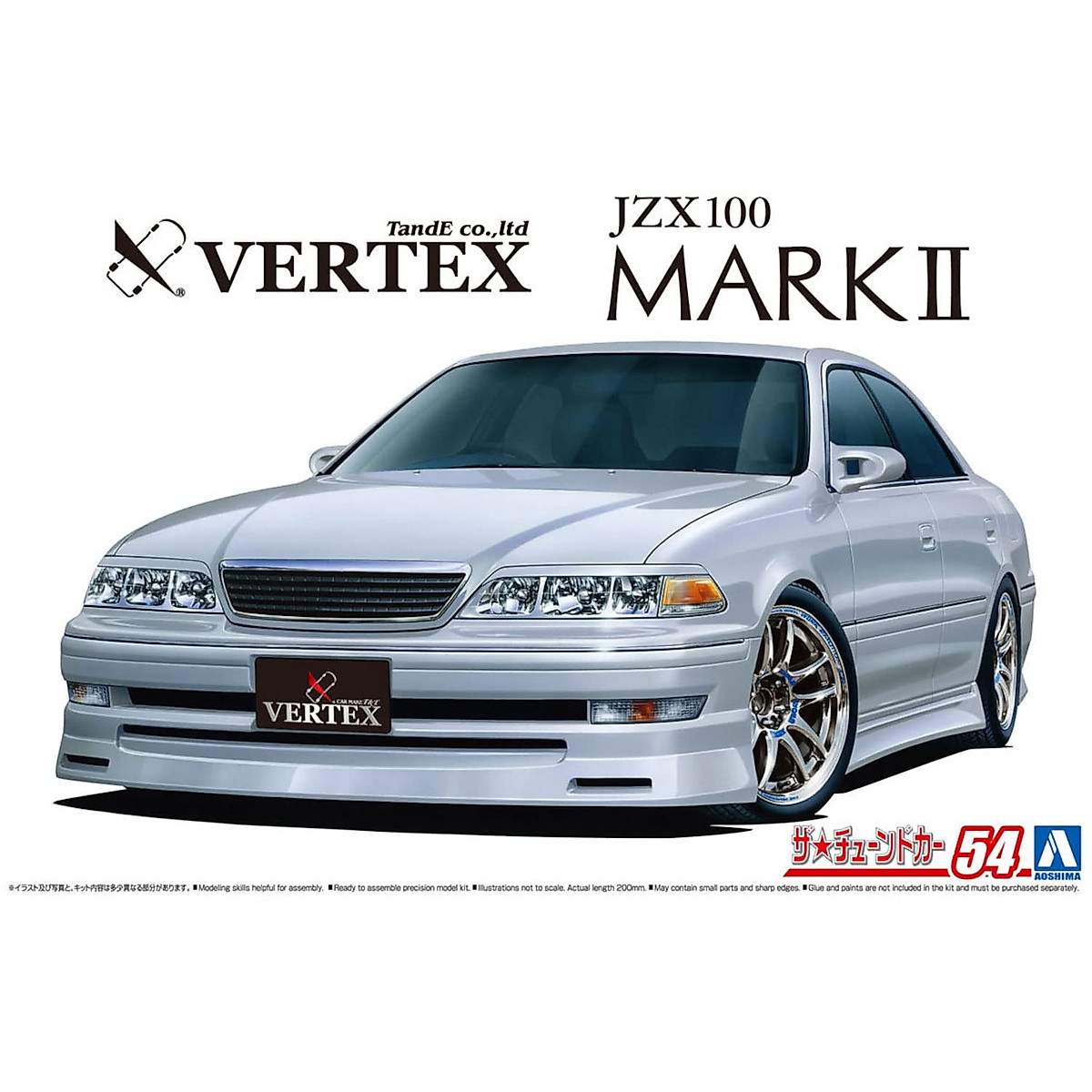 Aoshima Toyota Vertex JZX100 Mark II Tourer V ’98 1:24 Scale Model Kit