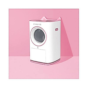 HONGFEISHANGMAO Cat Box Innovative Automatic Cat Litter Box Intelligent Automatic Cleaning Electric Shovel Cat Toilet Anti-Odor, Fully Enclosed Large Cat Furniture (Color : Pink)
