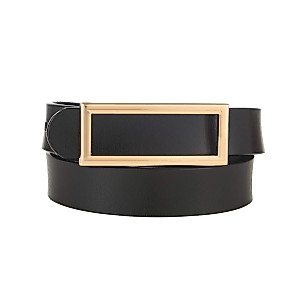 INSIGHTER Genuine Leather Belt for Women Waist Skinny Dress Belt for Jeans Pants 0.93" Width Black Red Brown White