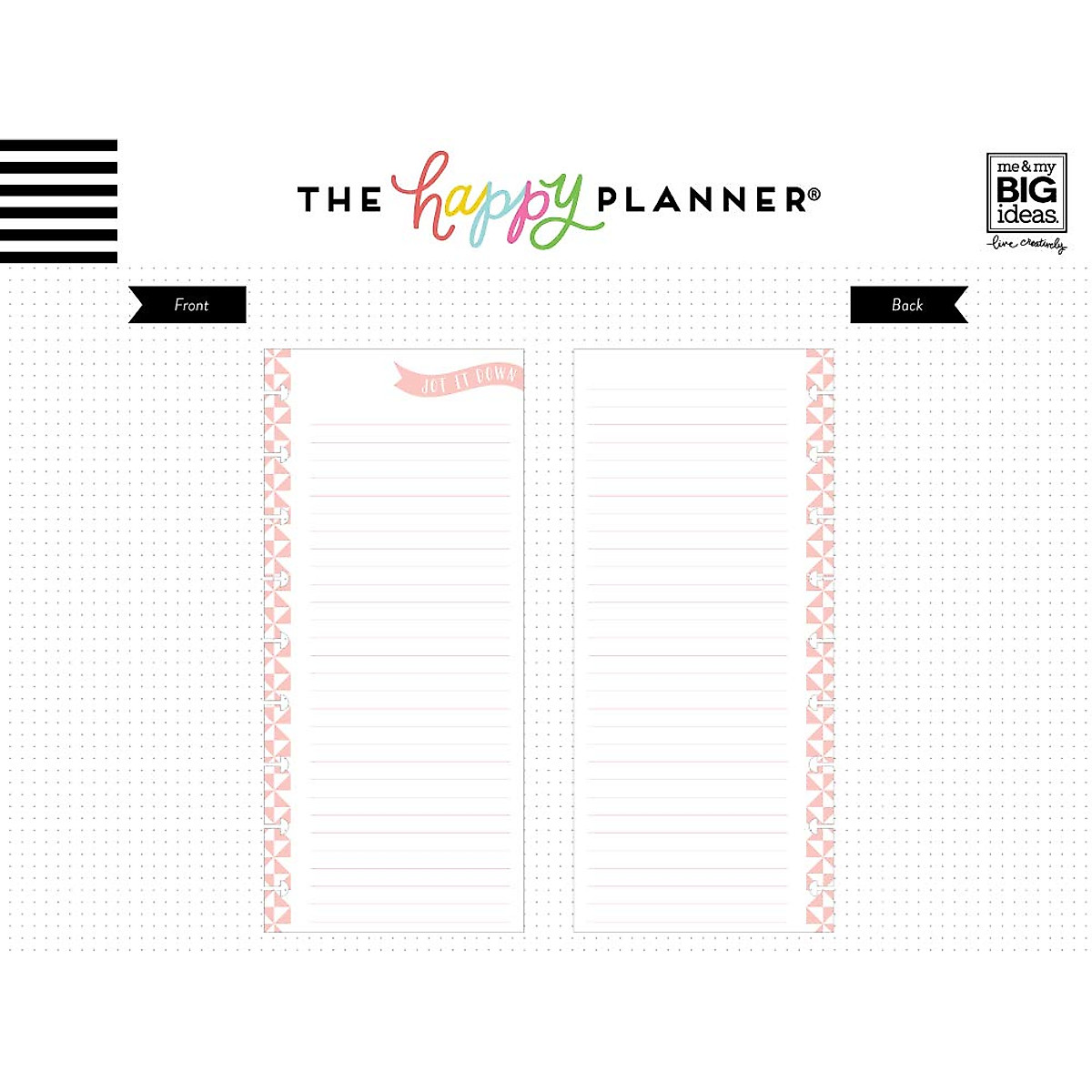 The Happy Planner - Classic Half Sheet Note Pad - Foodie