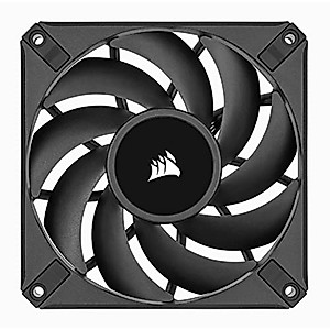 Corsair AF120 Elite, High-Performance 120mm PWM Fluid Dynamic Bearing Fan with AirGuide Technology (Low-Noise, Zero RPM Mode Support) Single Pack - Black