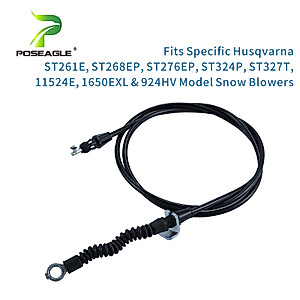 POSEAGLE 2 Pack 585271601 Deflector Cable Compatible with Husqvarna 585271601 Deflector Cable 585271601, Poulan 532420672 Cable, Husqvarna 532420672, Poulan Snowblower 420672 Cable