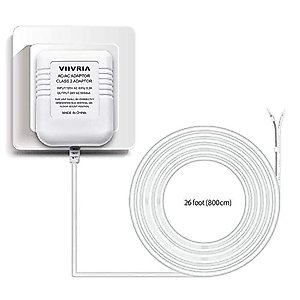 24 Volt Transformer, C Wire Adapter Thermostat, Competible with All Versions of Ring Doorbell and Thermostat for Nest Ecobee, Sensi and Honeywell, 315" Long Cable 24V Transformer