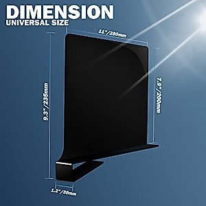 Black 4 PCS Shelf Dividers for Closet Organization Acrylic Clear Closet Shelf Divider for Wooden Shelving Suitable for Wooden or Vertical Shelves Or Bedroom, Kitchen and Office