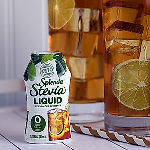 SPLENDA Stevia Liquid Zero Calorie Sweetener Drops, 1.68 Fl Oz Bottle (Pack of 3) (Packaging May Vary)