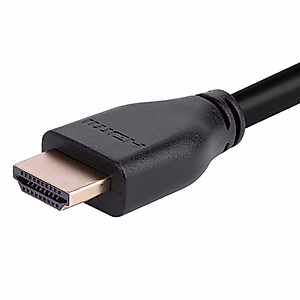 Monoprice 8K Certified Ultra High Speed HDMI 2.1 Cable - 8K@60Hz, 48Gbps, CL2 In-Wall Rated, 30AWG, Dynamic HDR and Dolby Vision, Supports eARC (Enhanced Audio Return Channel) 10 Feet - Black