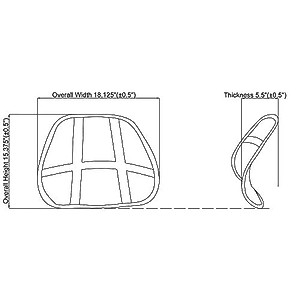 Lorell Ergo Mesh Lumbar Back Support