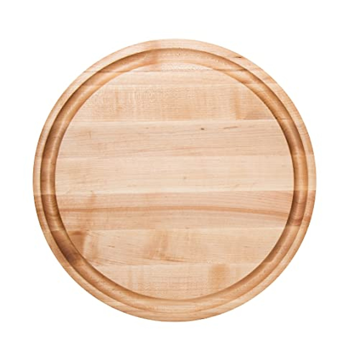 John Boos Block CB1051-1M1515175 Maple Wood Round Cutting Board with Juice Groove, 15 Inches Round x 1.5 Inches
