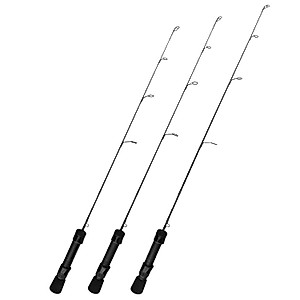 RoseWood 1-Piece Ice Fishing Rod Spinning, Carbon Fiber EVA Handle 24UL 25L 26ML for Ice Fishing (25)