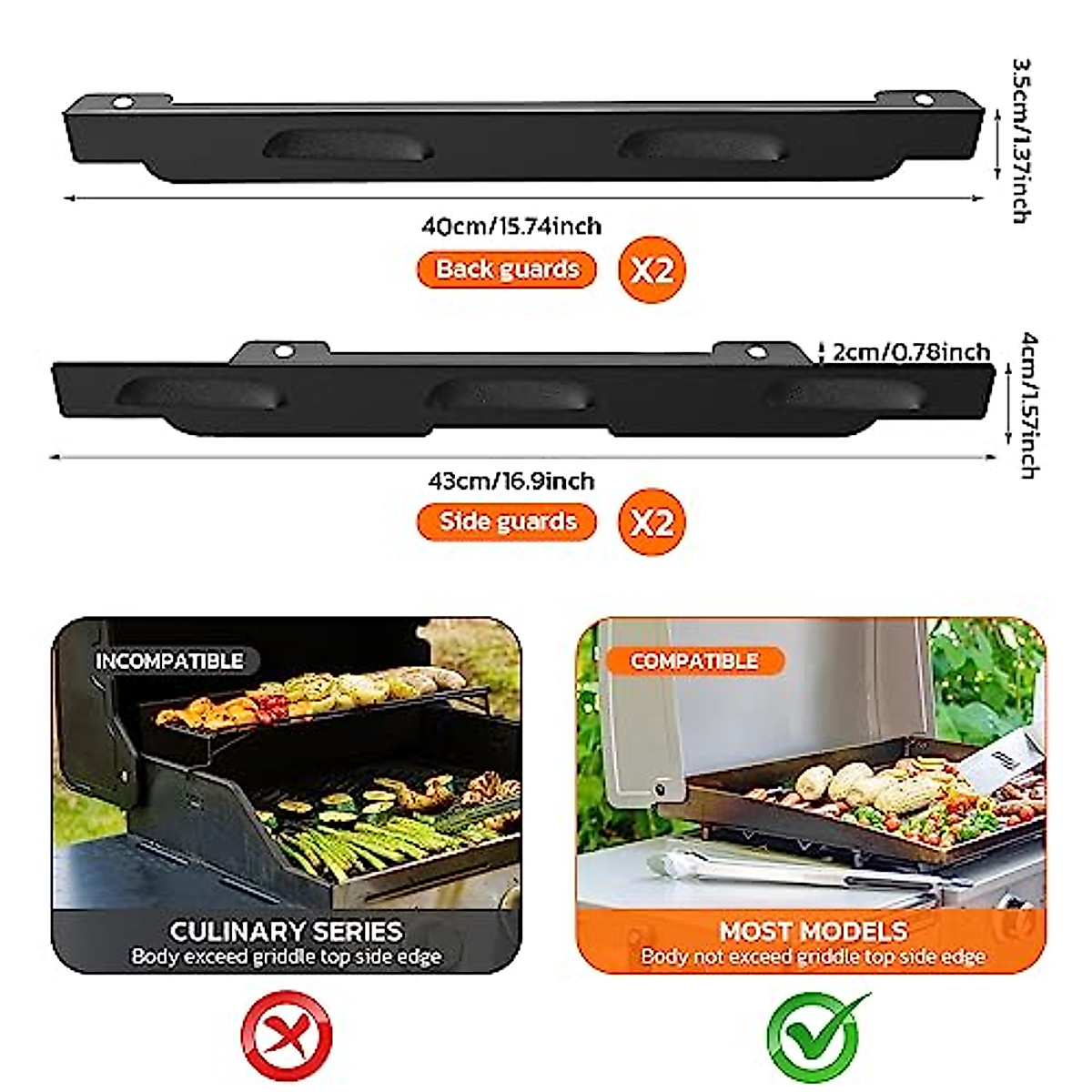 Wind Guards for Blackstone 36 inch Griddle, LUBZZOY Blackstone Griddle Accessories, Magnetic Wind Screens for Outdoor Cooking Blocking Strong Wind, Holding Heat, Saving Propane