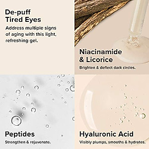 Paula's Choice RESIST Anti-Aging Eye Gel with Hyaluronic Acid, for Dark Circles, Puffy Eyes, Crow's Feet, Fine Lines & Wrinkles, 0.5 Ounce