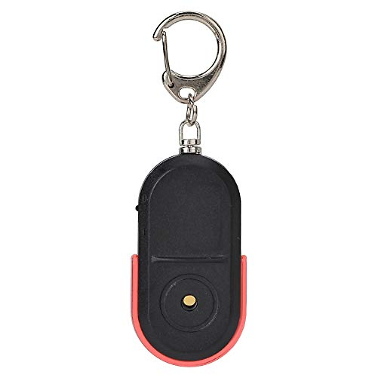 Whistle Key Finder, Wireless Anti Lost Alarm Key Finder Lost Sound LED Light with Battery Red Ey Keyring Locator Whistle (Red)