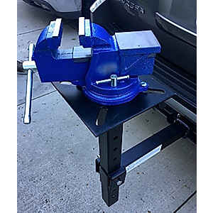 MAXXHAUL 80356 Hitch Mount Vise Plate/Holder (with Adjustable Height)