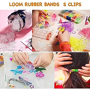 400Pieces Clear S Clips Rubber Band Loom Band S Clips Plastic Connectors Supplement kit for Loom Bracelets and DIY Bracelet Making (400-Clear)