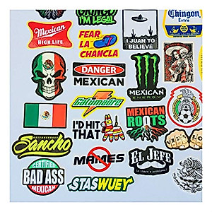 ESKONI MEXICAN CHINGON Hard Hat Stickers 40 MEXICO HardHat Sticker Pegatinas cascos