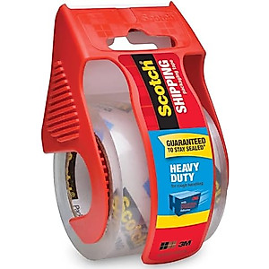 Scotch Heavy Duty Packaging Tape, 2 Inches x 800 Inches, Clear - 2 Count