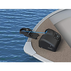 Trac Outdoors Fisherman 25-G3 Electric Anchor Winch - Anchors Up to 25 lb. - Includes 100-feet of Pre-Wound Anchor Rope with Use (69002)