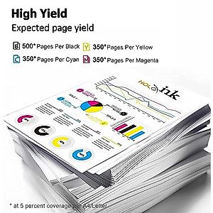 222XL Remanufactured Ink Cartridge Replacement for Epson 222 Ink Cartridges 222XL for Expression Home XP-5200 Workforce WF-2960 Printer (Black, Cyan, Magenta, Yellow, 4 Pack)