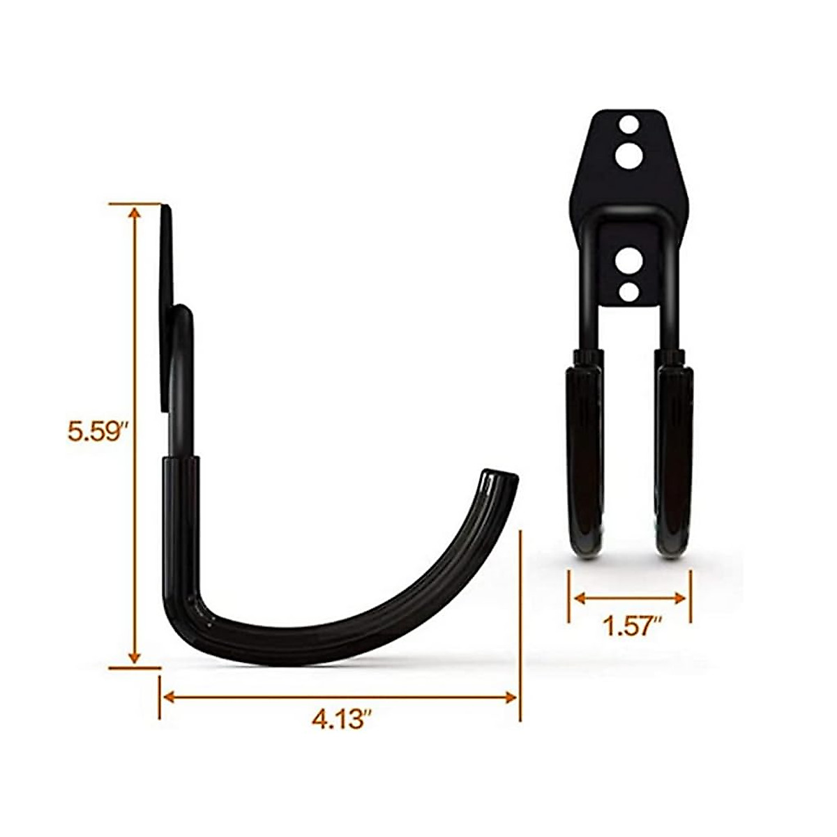 zoele Wall Mounting High Velocity Floor Fan Bracket, Wall Mount Industrial Grade Floor Fan Hook Hanger, Wall Fan Support Hook kit (Black)