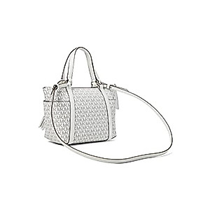 Michael Kors Sullivan Small Convertible Top Zip Tote Optic White/Black One Size