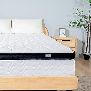 MOLBIUS Full Size Mattress | 10 Inch Hybrid Mattresses Full in a Box | Medium Firm Memory Foam and Individual Pocket Springs | Fiberglass Free Bed Matress | Breathable | CertiPUR-US