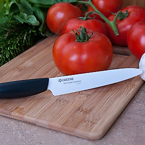 Kyocera Revolution Ceramic Kitchen Knife, 5-inch, White