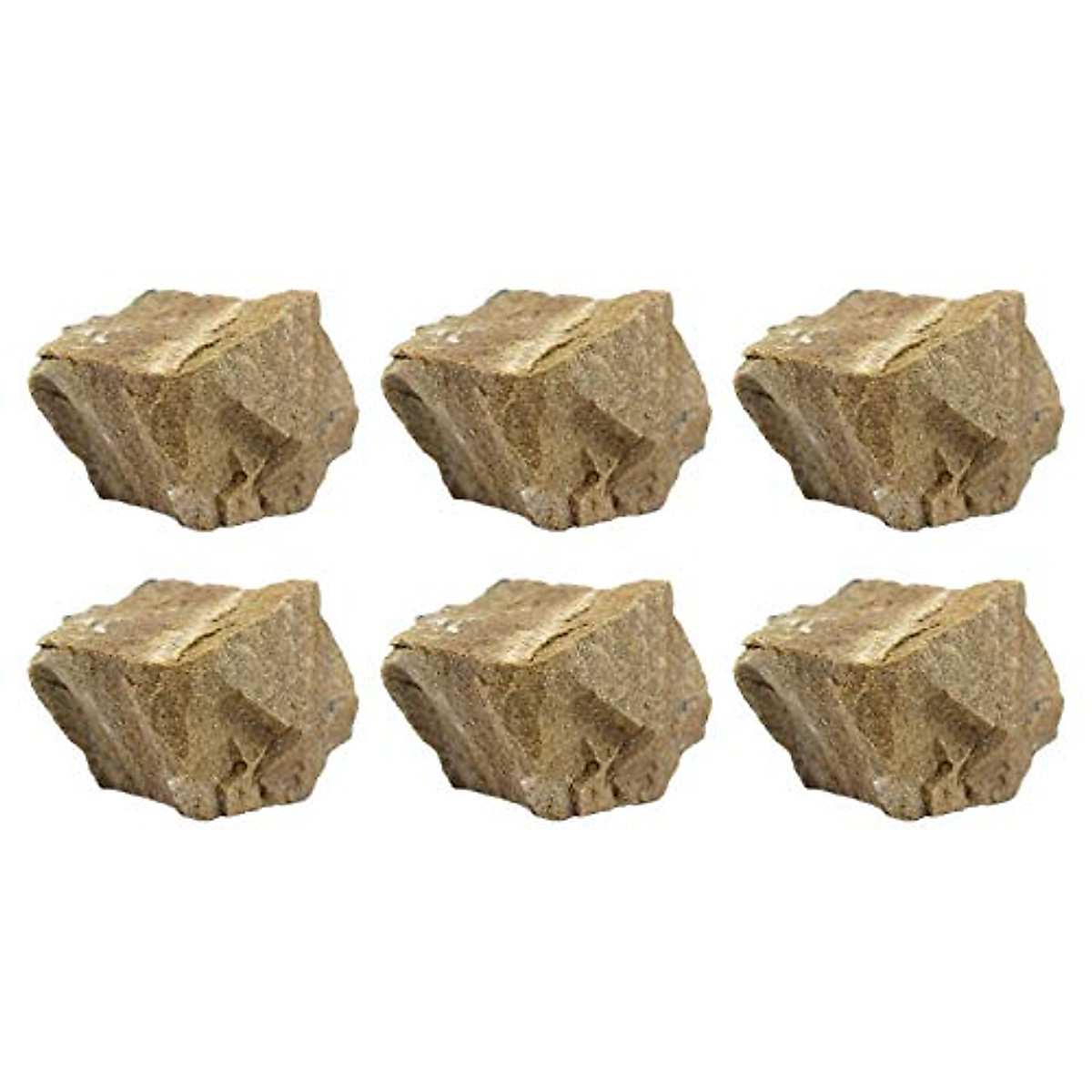 6PK Raw White Sandstone, Sedimentary Rock Specimens - Approx. 1" - Geologist Selected & Hand Processed - Great for Science Classrooms - Class Pack - Eisco Labs