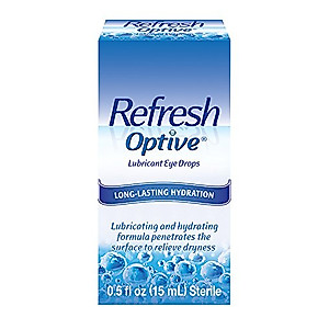Refresh Optive Lubricant Eye Drops, Sterile, 0.5 Fl. Oz (Pack of 1)