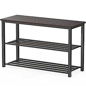 Simple Houseware Shoe Storage Bench for Entryway