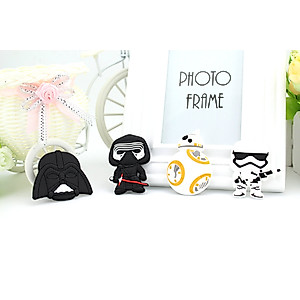 Finex - Set of 4 Large 3 inches - Star Wars Refrigerator Magnets Fridge Magnet Set for Locker