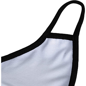 Forno 5 Pack Face Masks,Unisex Face Mask with Adjustable Nose Bridge,Black Dust Cotton, Washable Reusable Cloth for Adults【USA seller】