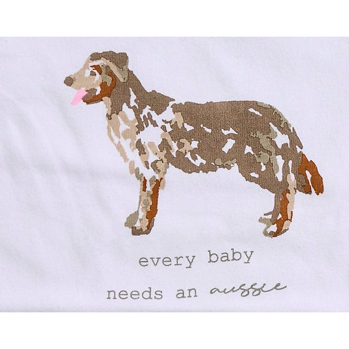 Mud Pie Yellow Lab Dog Print Baby Crawler & Bib Set , 2 Piece Set