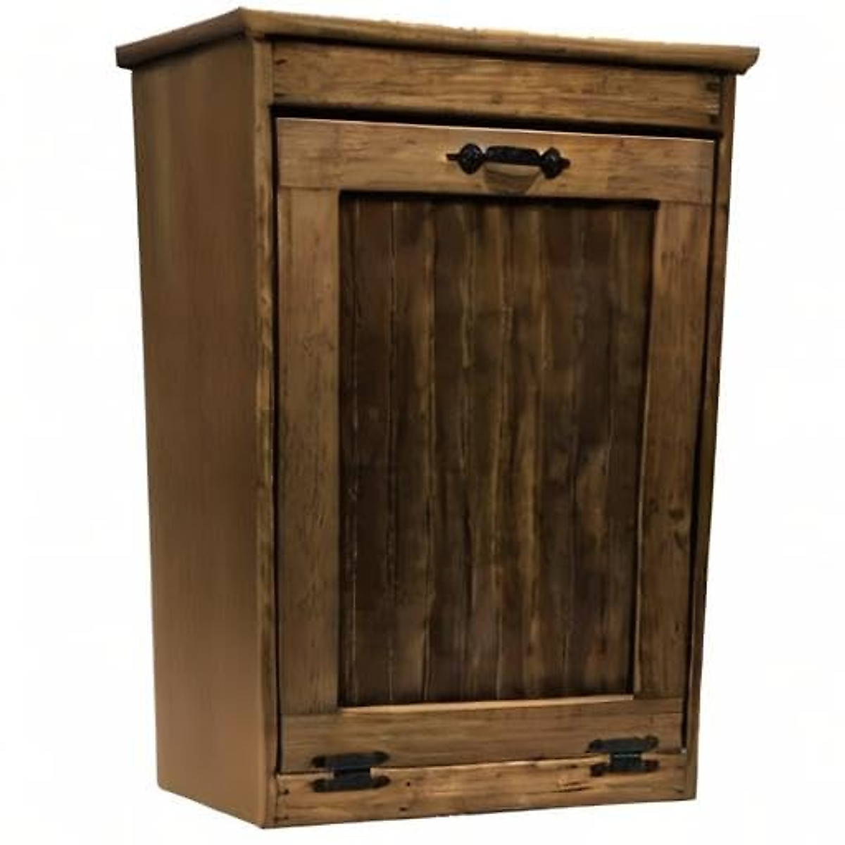 Dicks Wood Creations Wooden Tilt-Out Trash Bin Solid Top