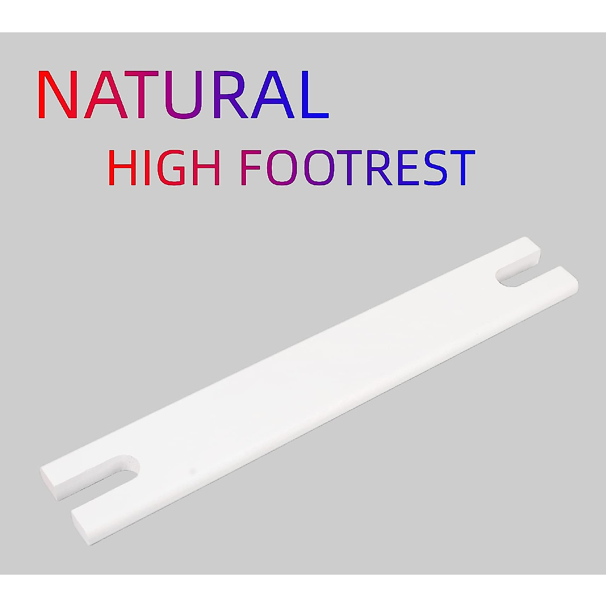 White High Chair Footrest Compatible with IKEA Antilop - 100% Non-Slip Adjustable Natural Wooden Foot Rest Compatible with Antilope Highchair Accessories Baby (1 Pack)