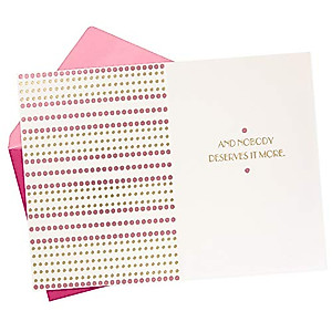 Hallmark Birthday Greeting Card for Her (Today's Your Day), Pink Stripes (0399RZB1181)