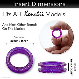 Kenchii Extra Soft Premium Shear Finger Ring Inserts - Thick, Quality Comfort. Elevate Your Grooming Experience with Precision and Style in Multiple Colors