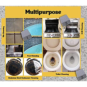 Barbi-Q Grill Cleaning Bricks - Grill Stone | Griddle Cleaner Block - Stone Brick Cleaner for BBQ | Grills | Racks | Flat Top Grill | Pool | Toilet Cleaner - (Pack of 3)