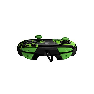 PDP REMATCH Enhanced Wired Power Nintendo Switch Pro Controller, Officially Licensed Switch Lite/OLED Compatible Gamepad, Customizable Programmable Buttons, Super Mario 1-UP Mushroom, Glow in the Dark