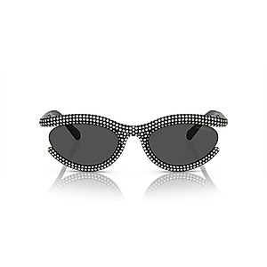 SWAROVSKI SK6006 Sunglasses, Black/Dark Grey, 54 mm