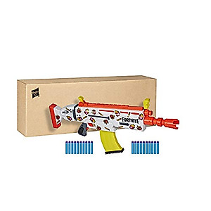 Nerf Fortnite AR-Durrr Burger Motorized Blaster - Customizing Stickers, 20 Darts, 10-Dart Clip - for Youth, Teens, Adults (Amazon Exclusive)