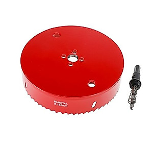 BTSHUB 6" 152mm Hole Saw Heavy Duty Steel Drilling Cutter for Making Cornhole Boards Drywall Wood Plastic Fiberboard Soft Metal