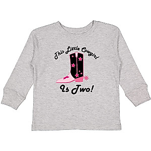 inktastic 2nd Birthday Little Toddler Long Sleeve T-Shirt 2T Heather 137d3